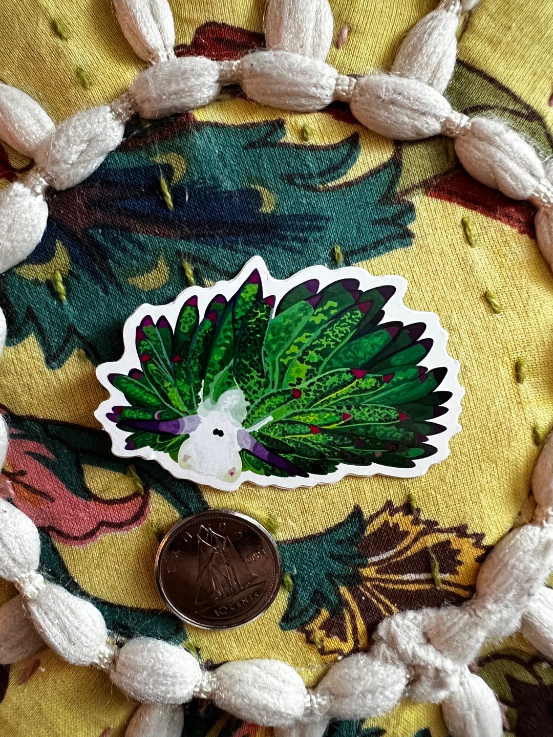Mini Leaf Sheep Sea Slug Diecut Sticker | Waterproof - Etsy