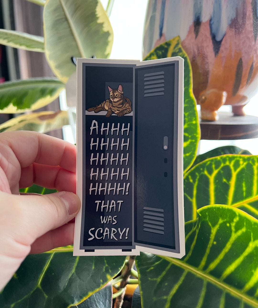 Ahhhhhhh Diecut Sticker | Waterproof - Etsy