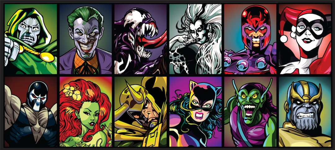 Supervillain Print 8.5x11 - Etsy