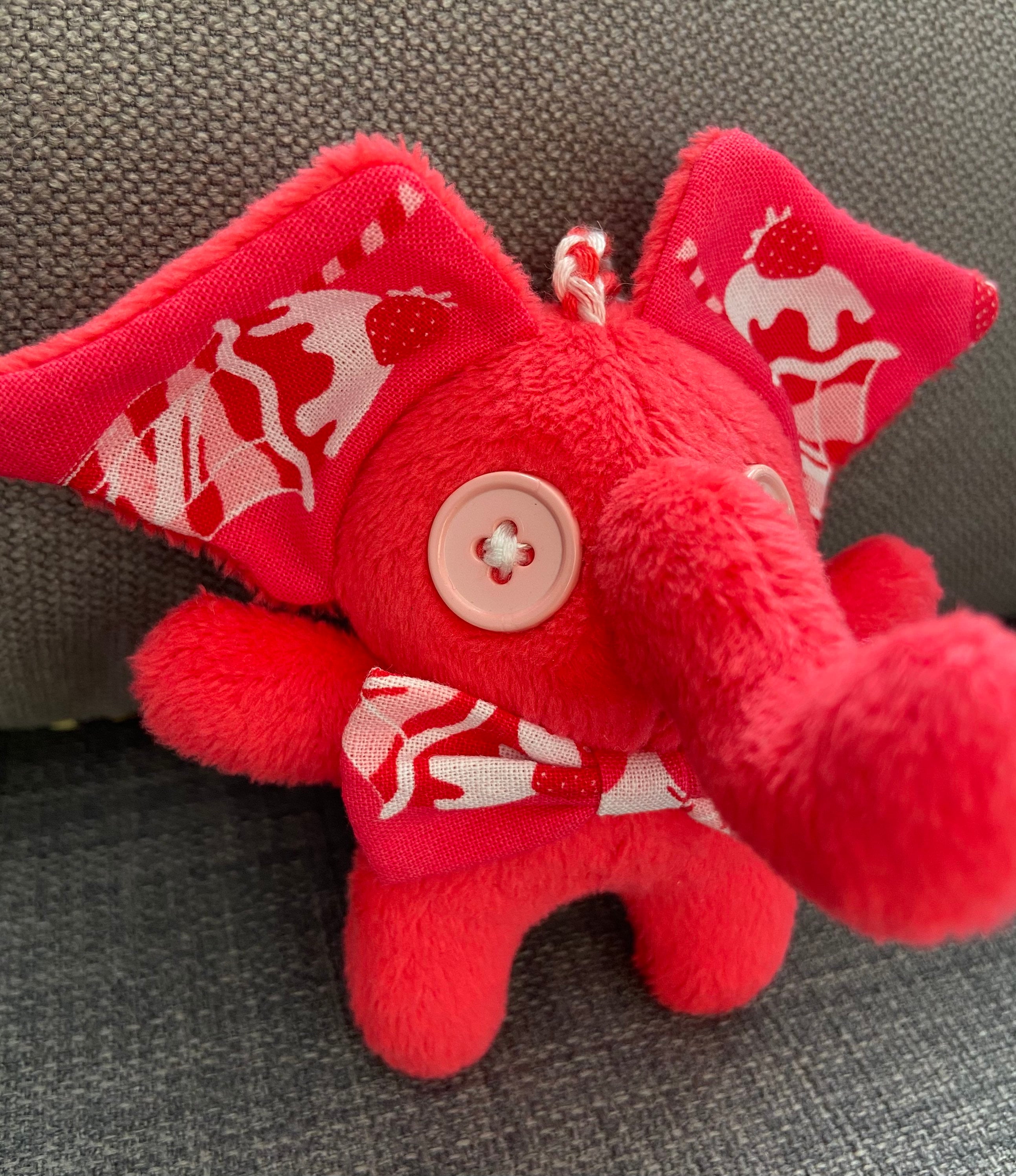 Mini elefante felpa batido de fresa | Etsy
