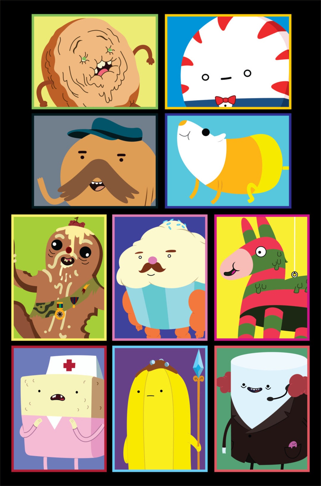 Candy People of Adventure Time Sticker 10 Pk - Etsy