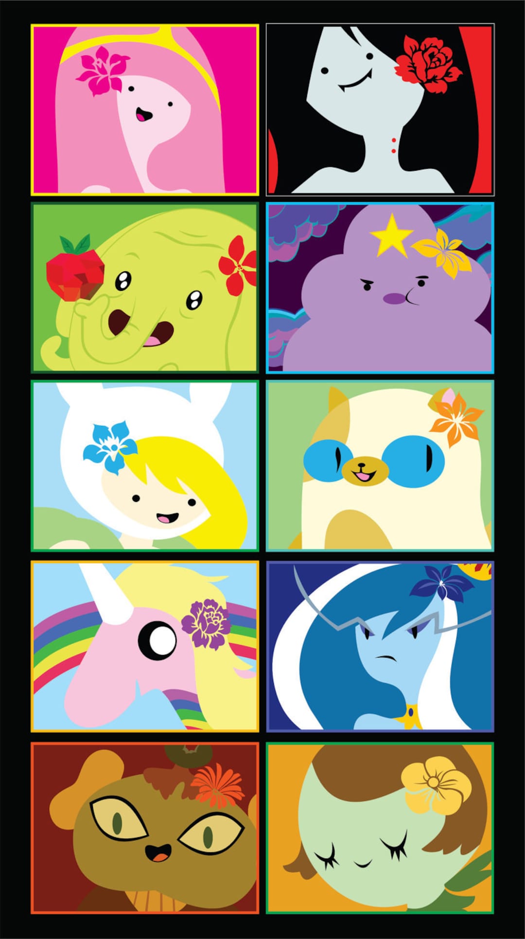 Ladies of Adventure Time Stickers 10pk - Etsy