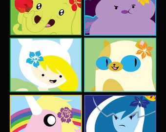 Men of Adventure Time Stickers 10pk | Etsy