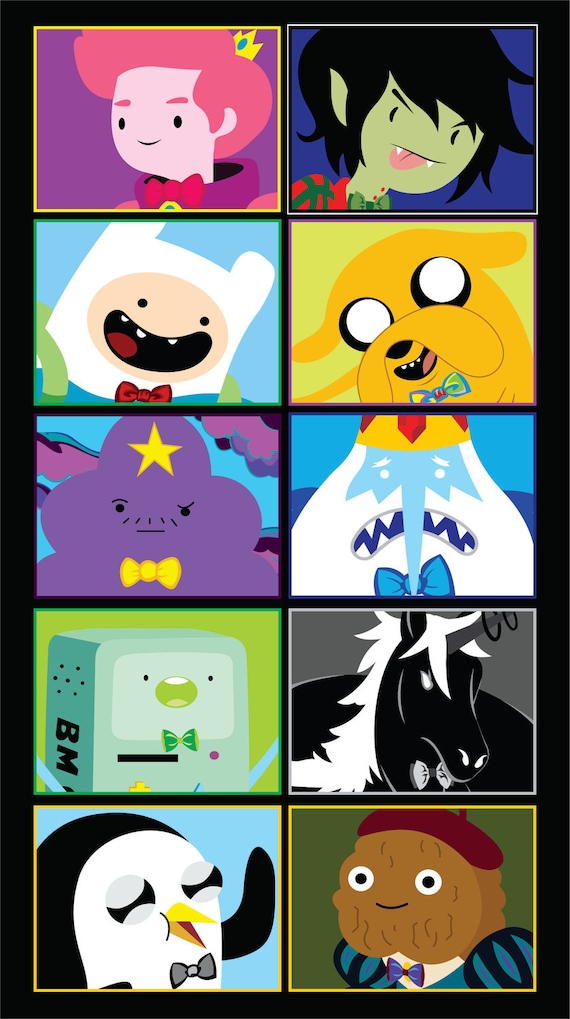 Men of Adventure Time Stickers 10pk | Etsy