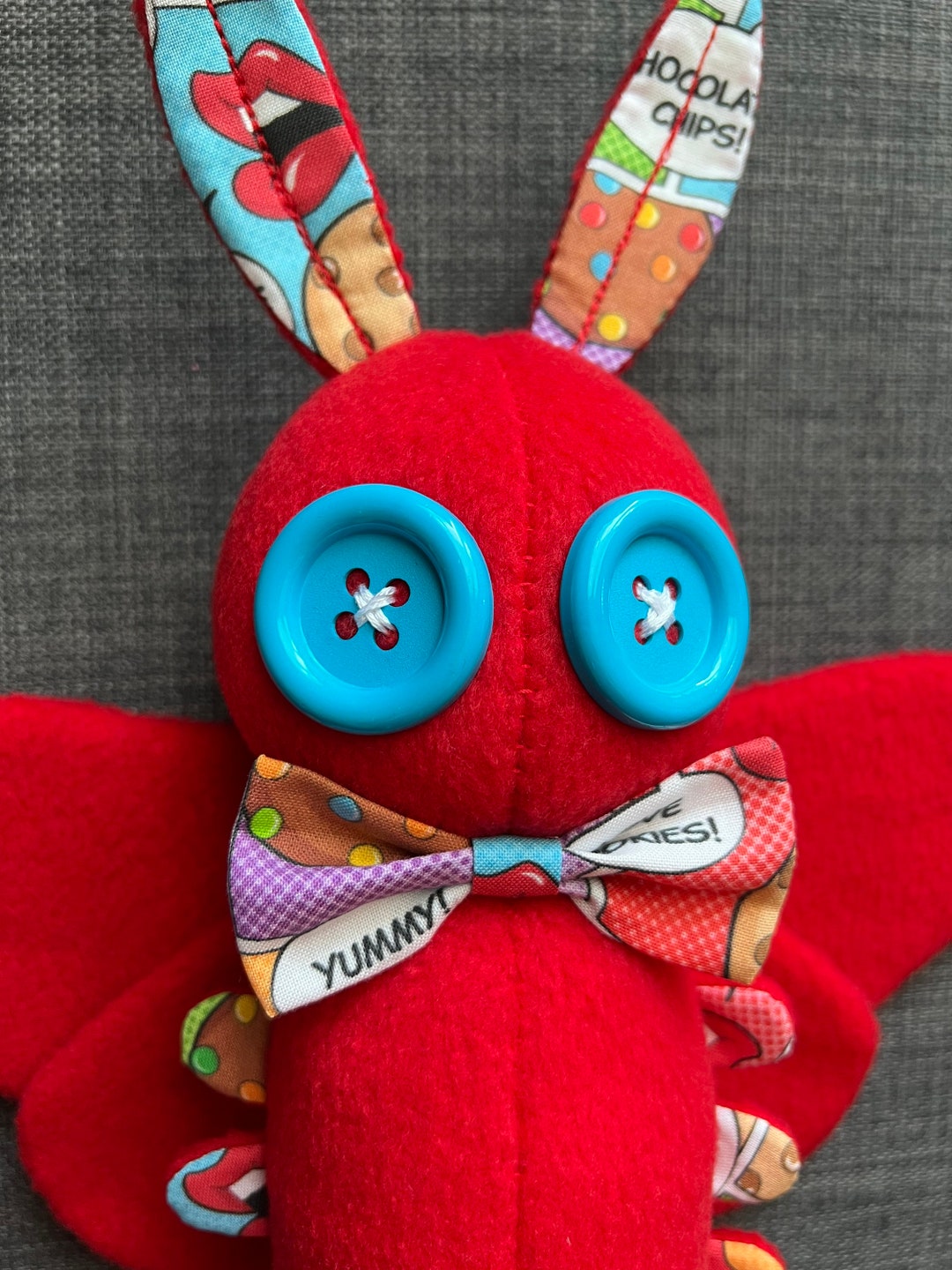 Plush Moth - I Love Cookies - Etsy