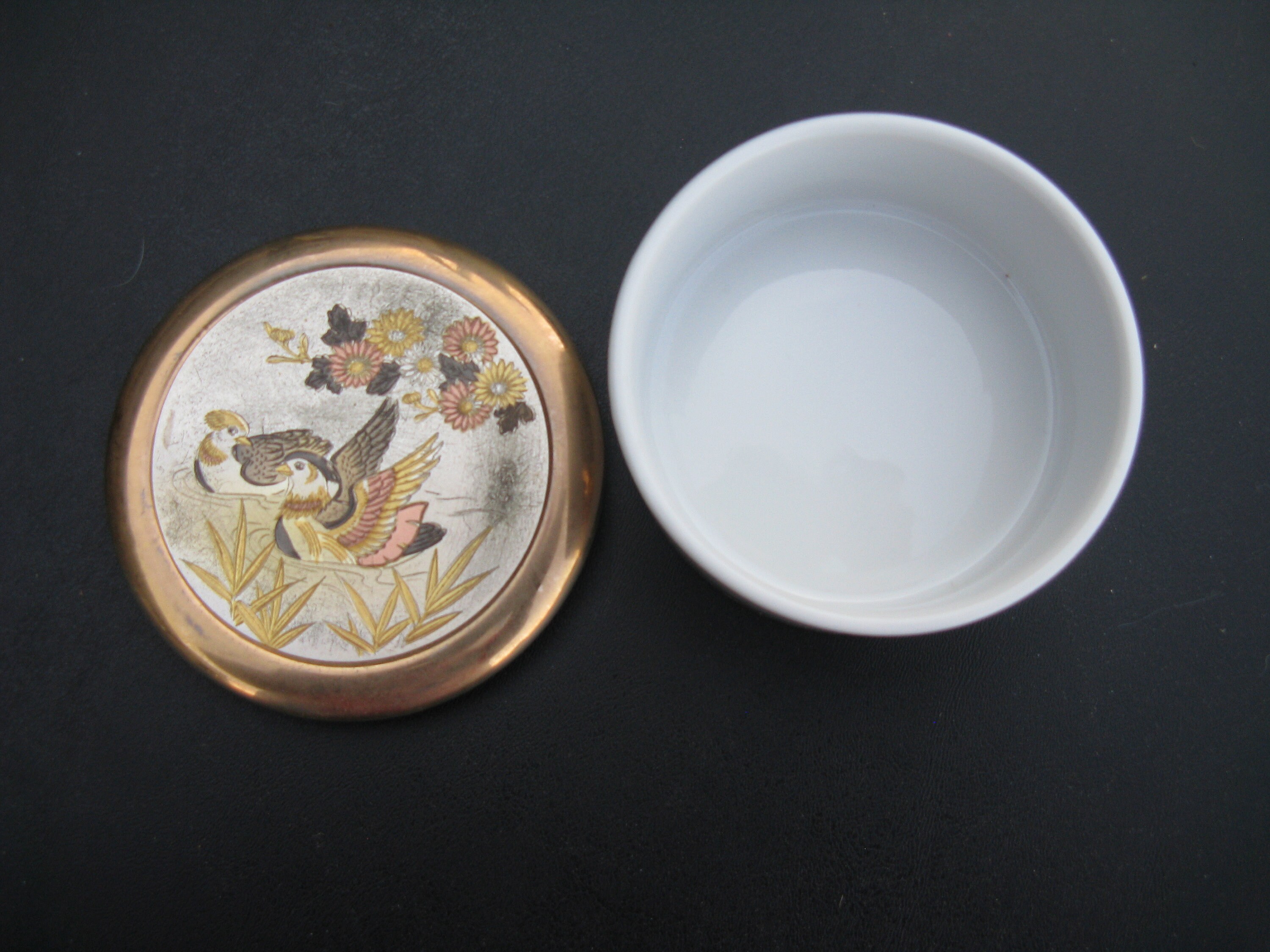 Chokin Vintage the Art of Chokin Asian Ducks Trinket Box | Etsy