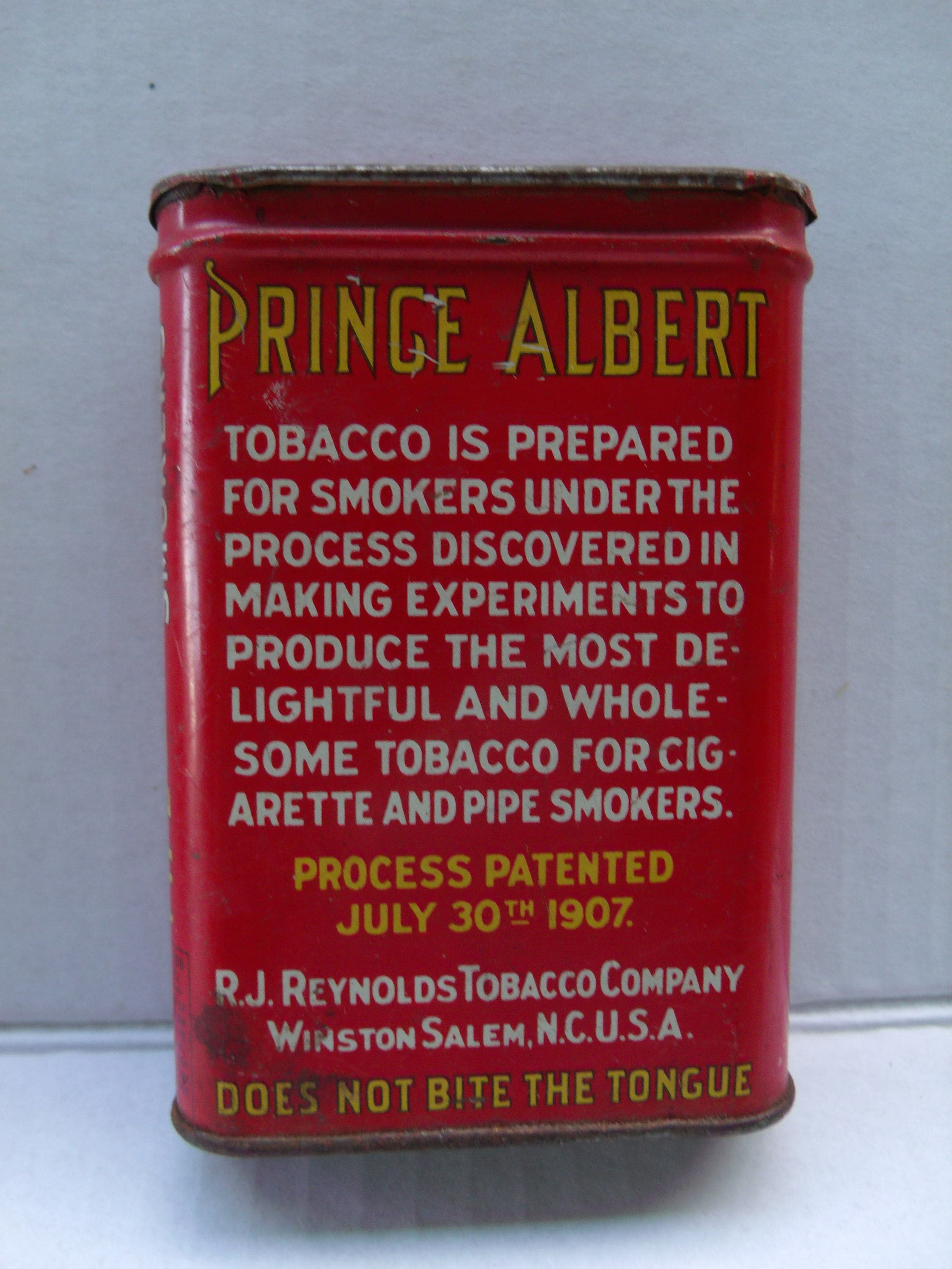 3 Prince Albert Cigarette Tobacco Tins Crimp Cut Long Burning Pipe and ...