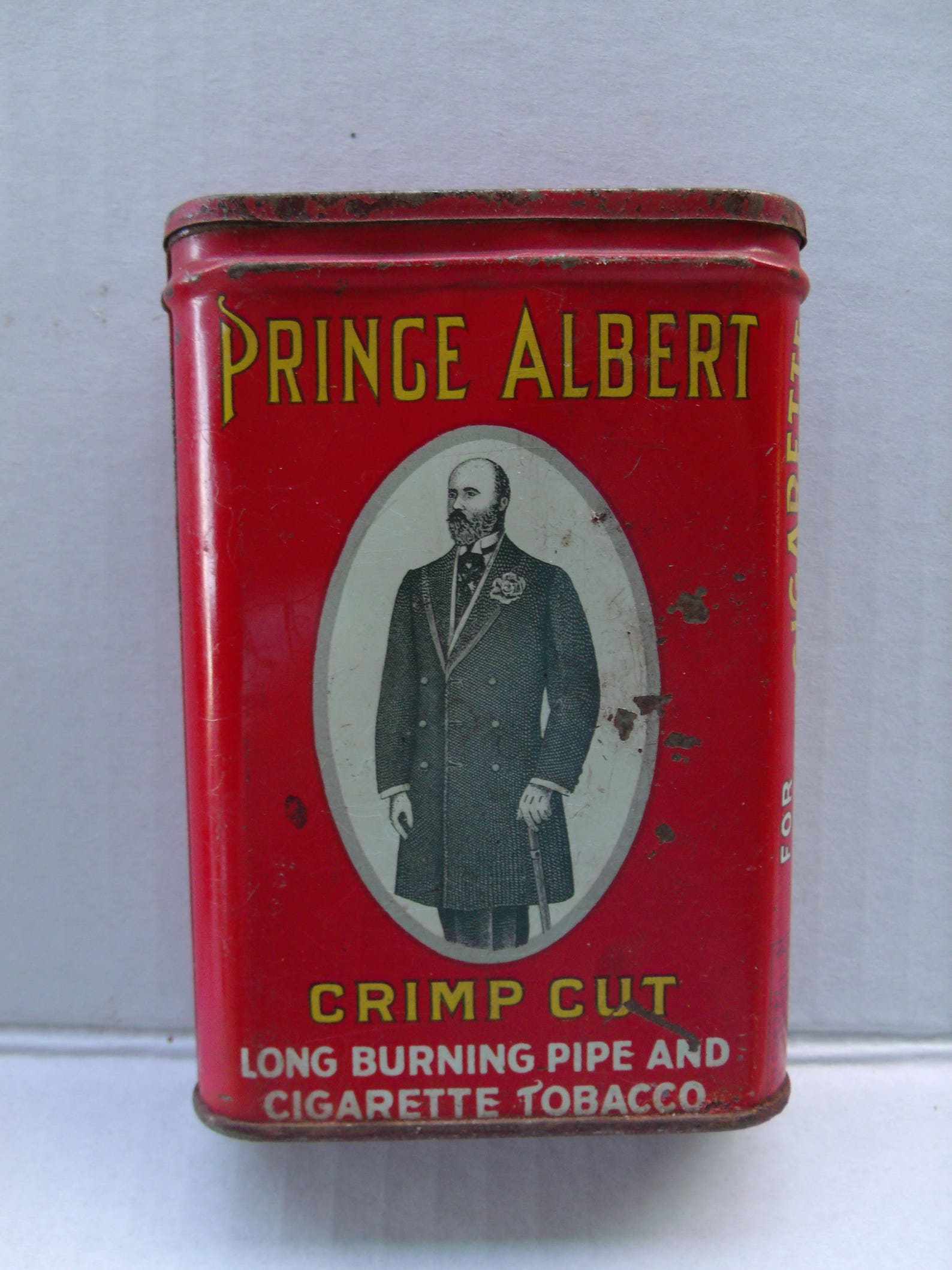 3 Prince Albert Cigarette Tobacco Tins Crimp Cut Long Burning Pipe and ...