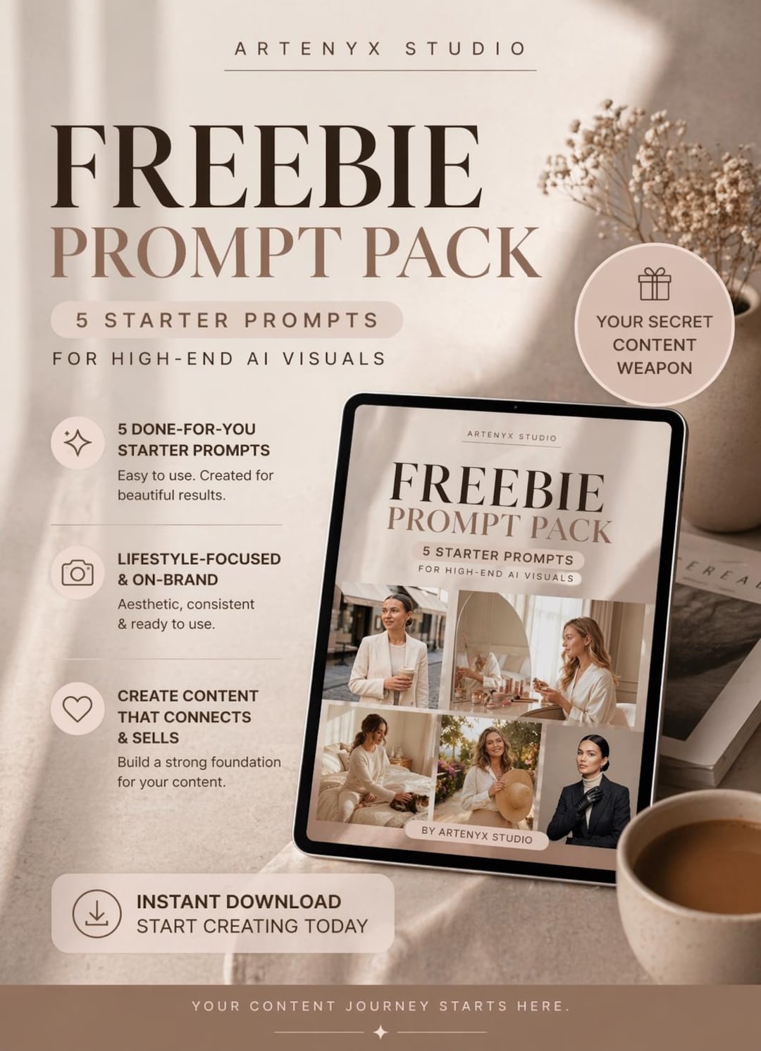 AI Influencer Prompt Pack | Digital Download | Starter Guide for ...