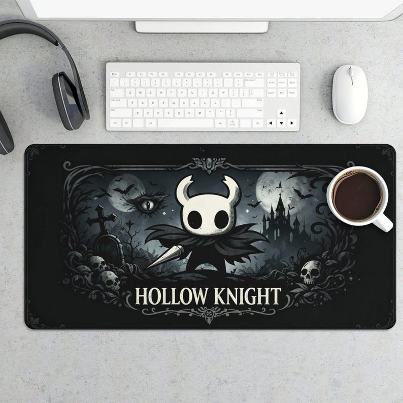 Hollow Knight Gothic Dark Fantasy Gaming Mouse Pad Desk Mat - Etsy