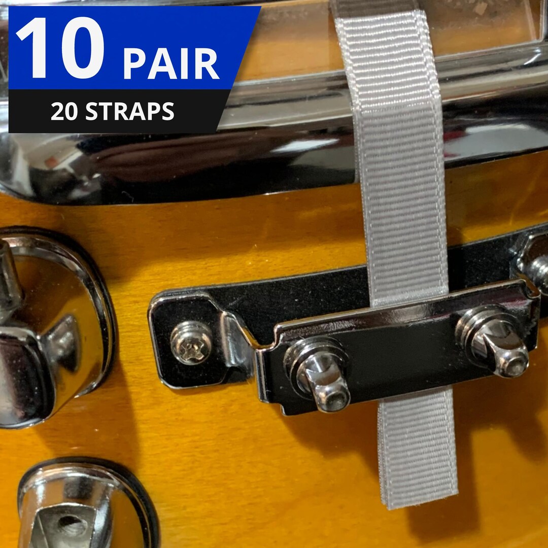 Gray Snare Drum Straps 10 Pair Bulk Maintenance Supply Pack - Etsy