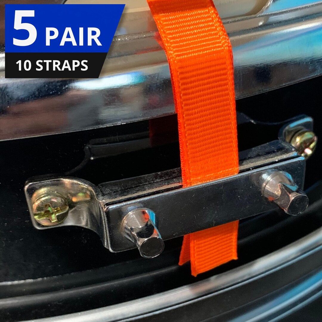 Orange Snare Drum Straps 5 Pair Bulk Replacement Strap Pack - Etsy