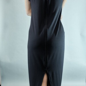 Osaka Black Dress With Zipper in the Back - Etsy