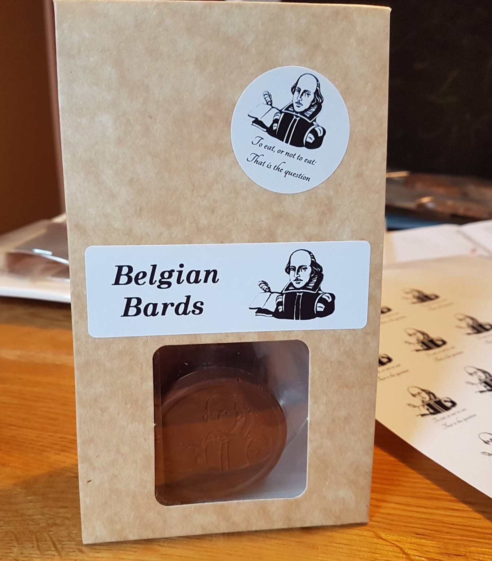 Shakespeare Chocolate Lollies or Discs, Set of 4 - Etsy