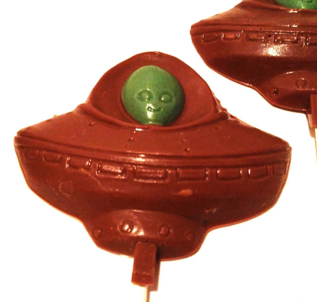 Alien UFO Chocolate Lolly - Etsy UK
