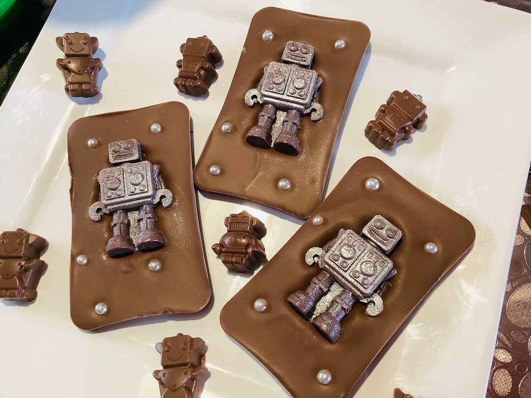 Robot Chocolate Bar - Etsy