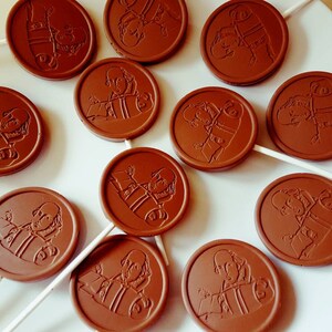 Shakespeare Chocolate Lollies or Discs, Set of 4 - Etsy