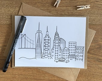 New york card | Etsy