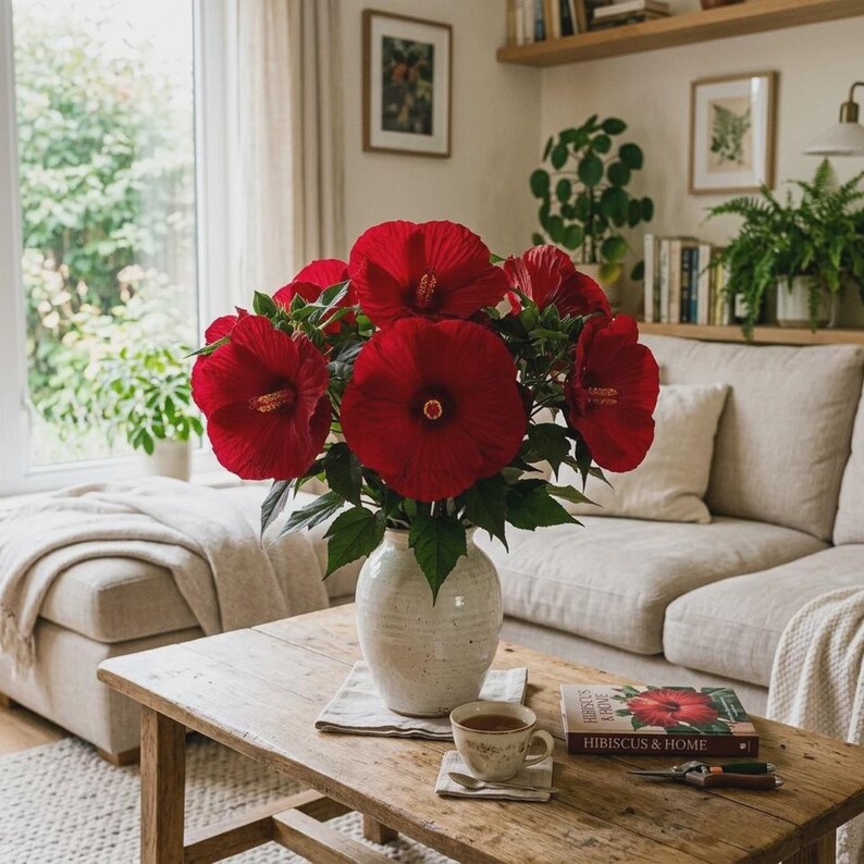100 Deep Red Giant Hibiscus Seeds - Etsy