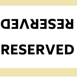RESERVED Table Signs, Legal, PDF - Etsy