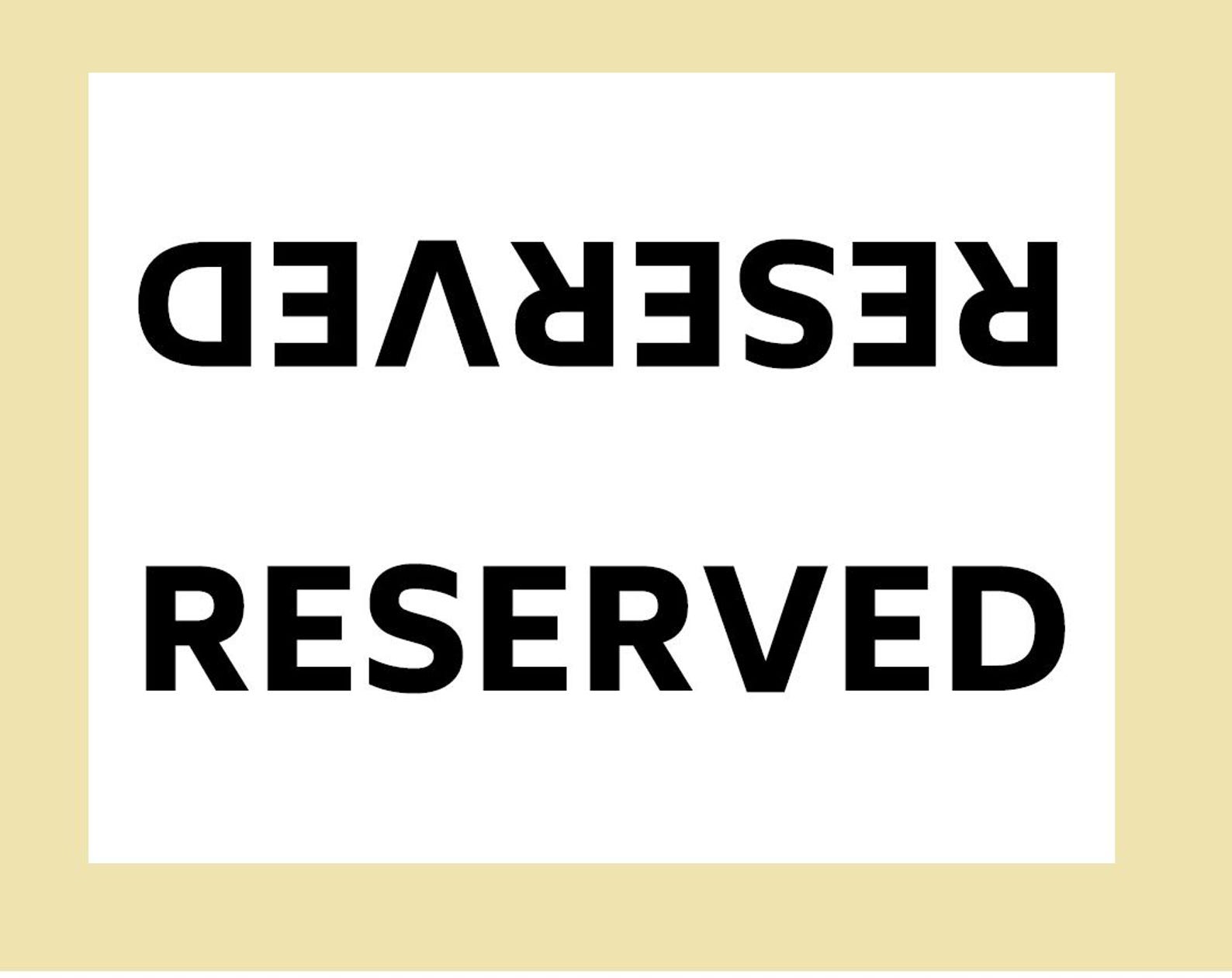 RESERVED Table Signs, Legal, PDF - Etsy