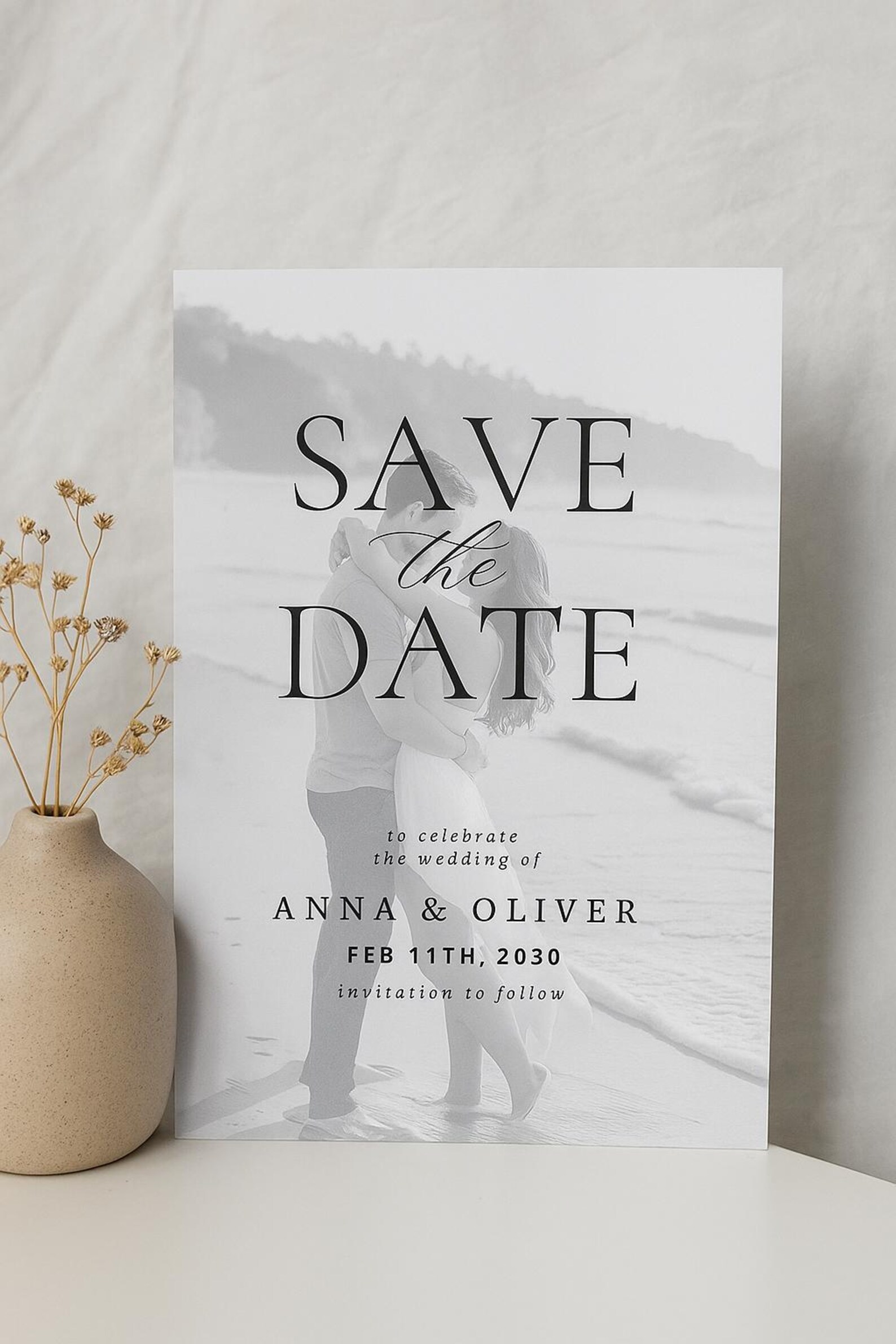 Custom Save the Date Digital Invitation With Photo - Etsy