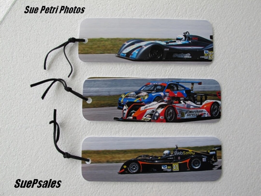American Lemans Series Racing Photo Bookmarks, Racecar Bookmarks ...