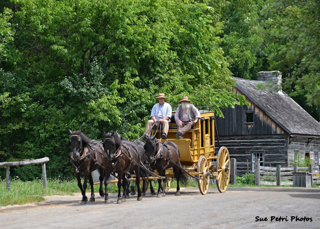 Stagecoach Photo, Upper Canada Village, Horse Drawn Stagecoach Print ...