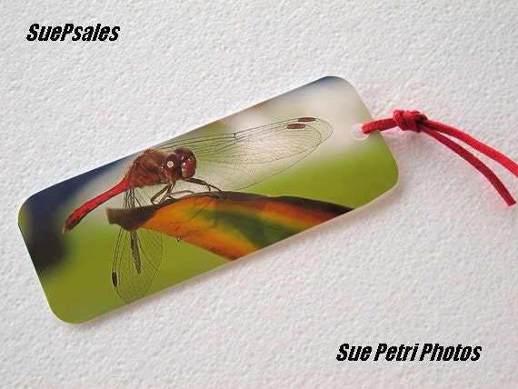 Photo Bookmarks Dragonfly Photo Bookmarks Nature - Etsy