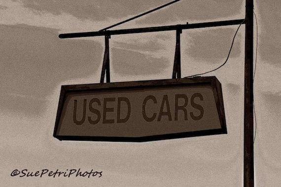 Used Cars Sign Fine Art Photograph Card Magnet Free | Etsy