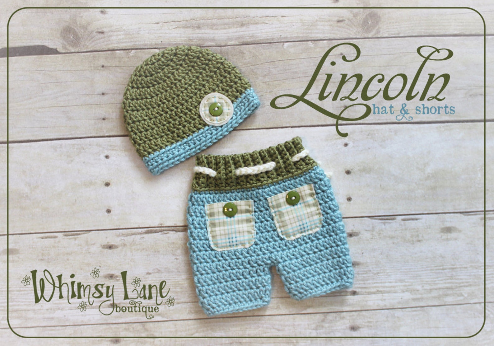 Newborn Shorts and Hat Set Baby Photo Prop Baby Gift | Etsy