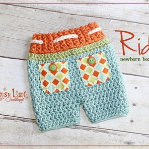 Newborn Board Shorts and Hat Set - Baby Photo Prop - Etsy