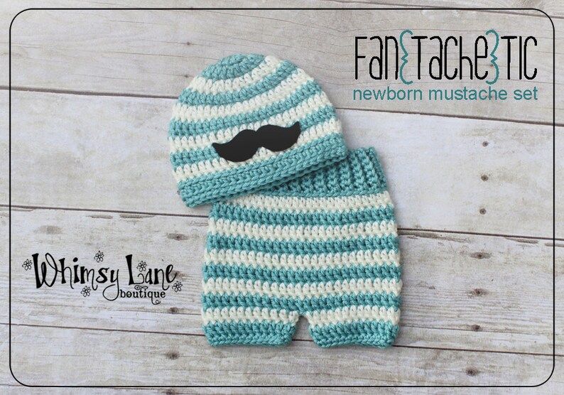 Newborn Mustache Hat and Shorts Outfit Baby Going Home - Etsy