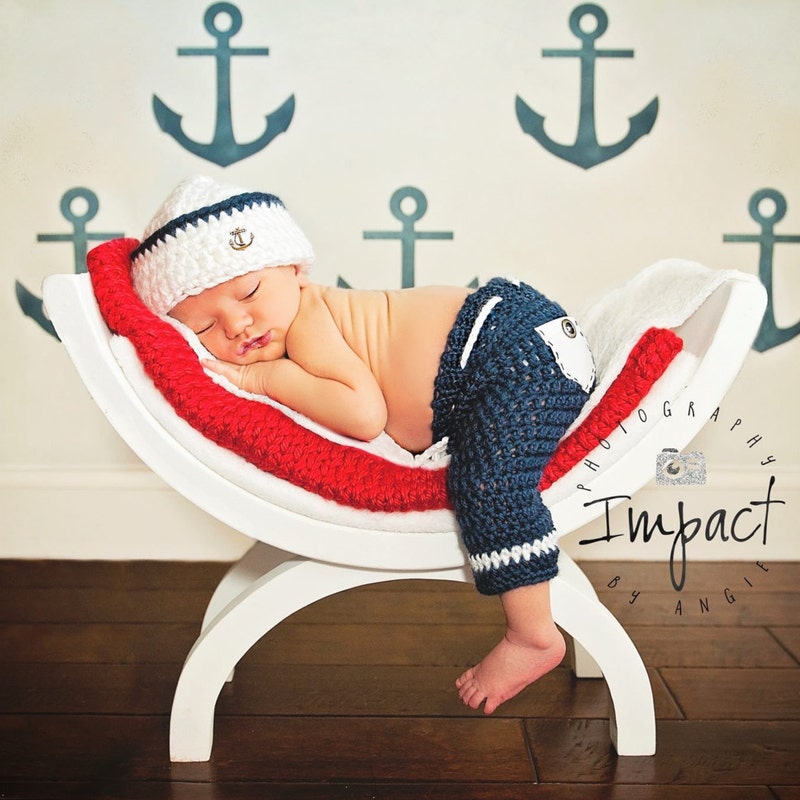 Newborn Baby Sailor Outfit - Etsy