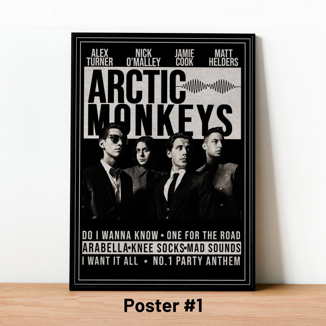 Arctic Monkeys Poster, Arctic Monkeys Print, AM Album Poster, Arctic ...