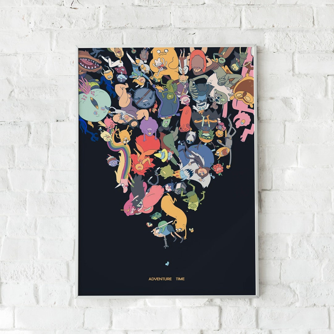 Adventure Time Poster, Adventure Time TV Show Poster, Finn Jack Print ...