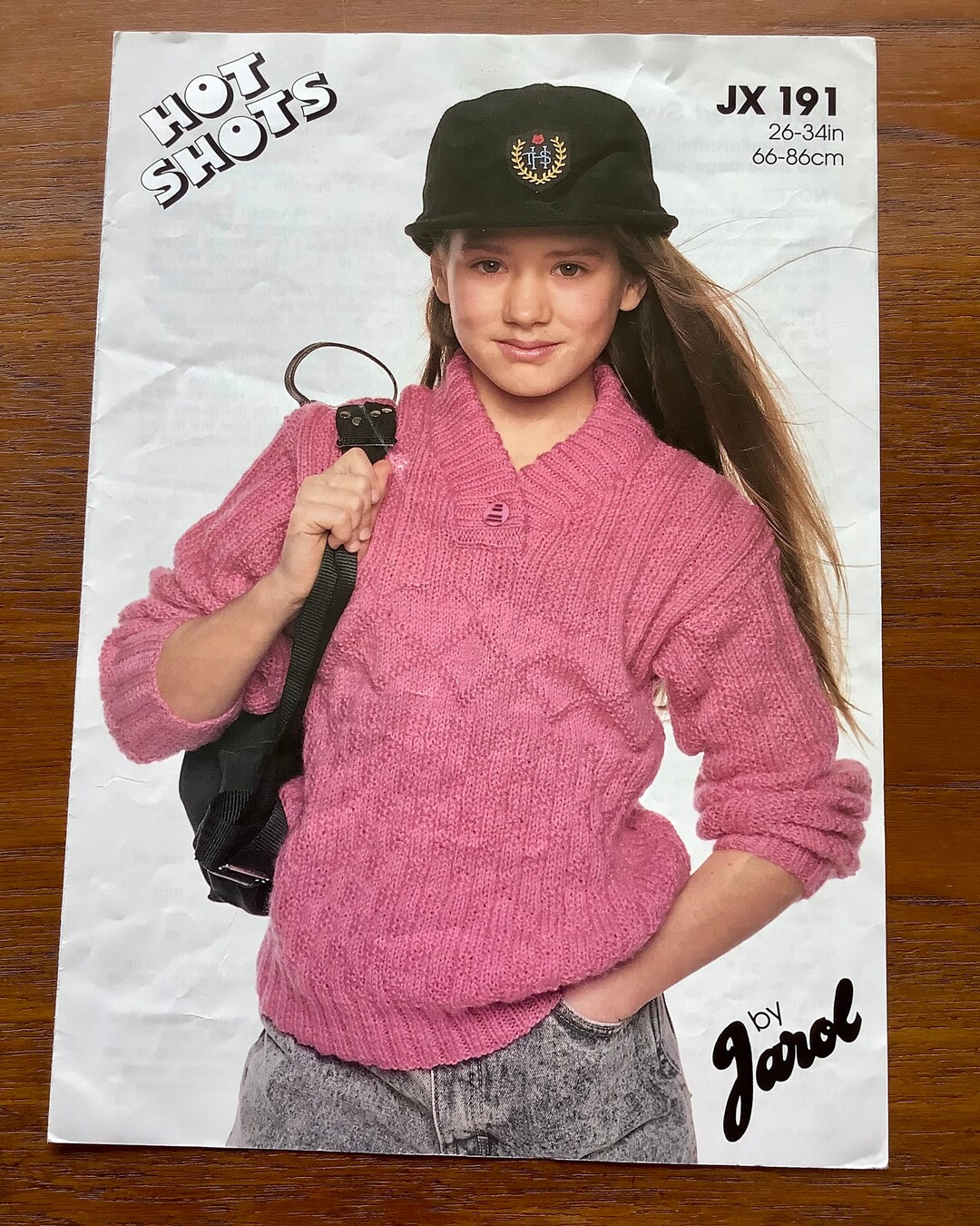 Knitting Pattern for Patterned Sweater. Crossover V Neck, Long Sleeves ...