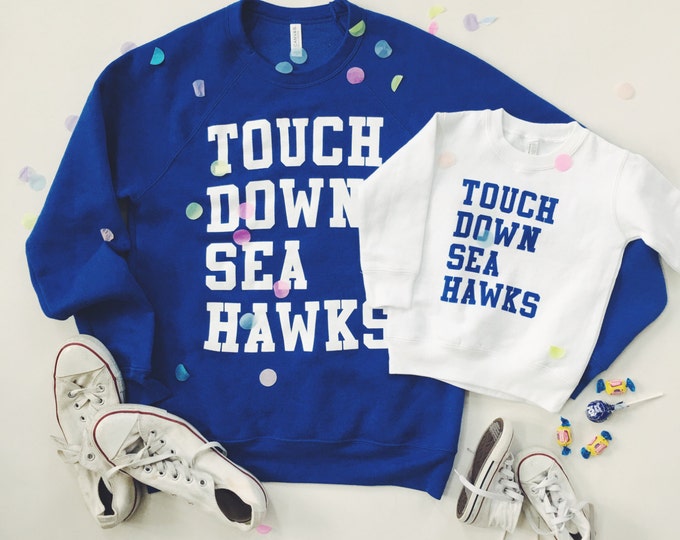 TOUCHDOWN Women's/unisex Crew Neck - Etsy