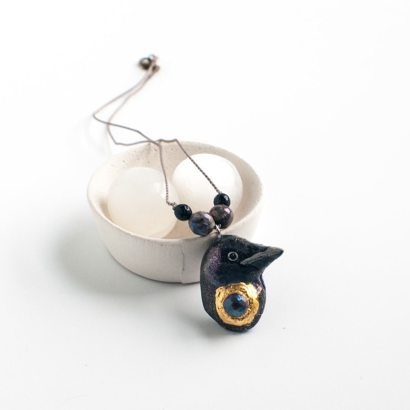 Raven Necklace - Etsy