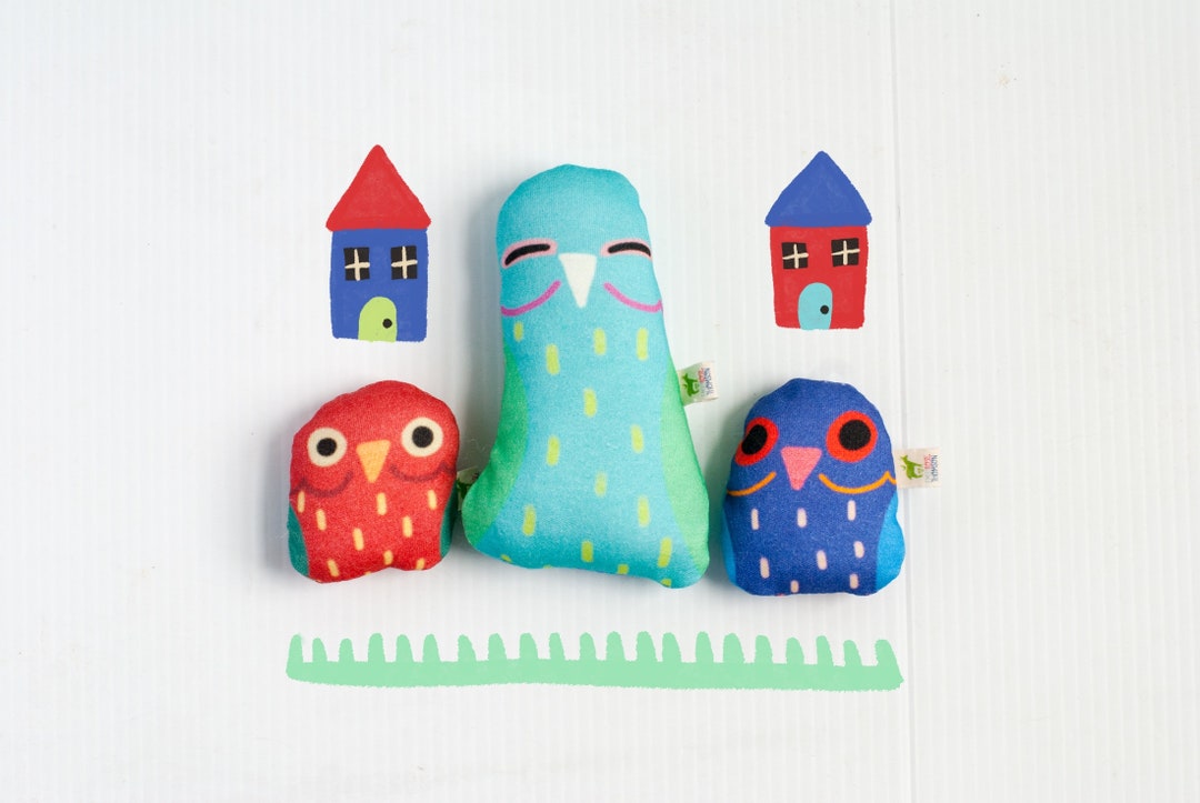 Derpy Little Birbs Mini Plushies | Set of 3 | Nursery Decor | Cute ...