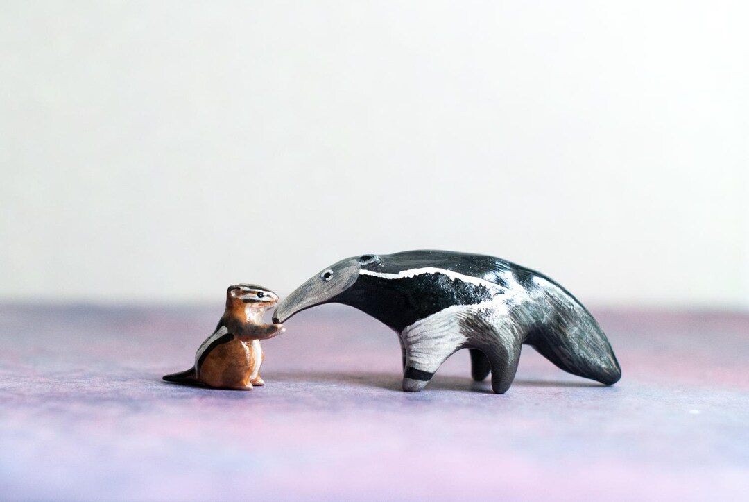 Anteater & Chipmunk: Best Friends Animal Collection | Clay Animal ...