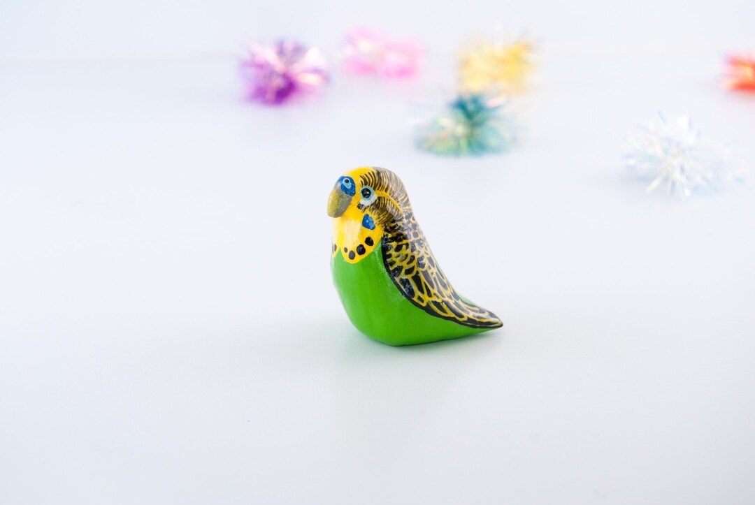 Parakeet Miniature | Budgerigar | Budgie | Bird Figurine - Etsy