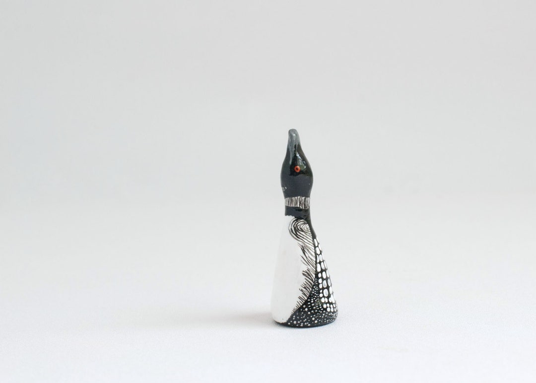 Common Loon Ring Holder | Bird Ring Cone | Jewelry Display | Ring Dish ...