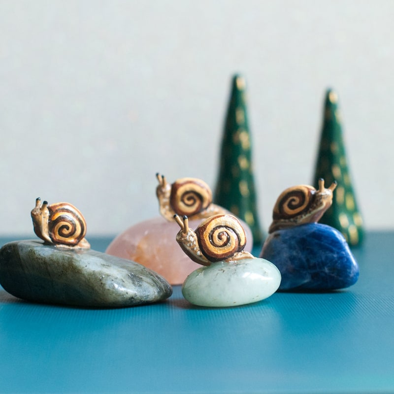 Polymer Clay Snail - Etsy