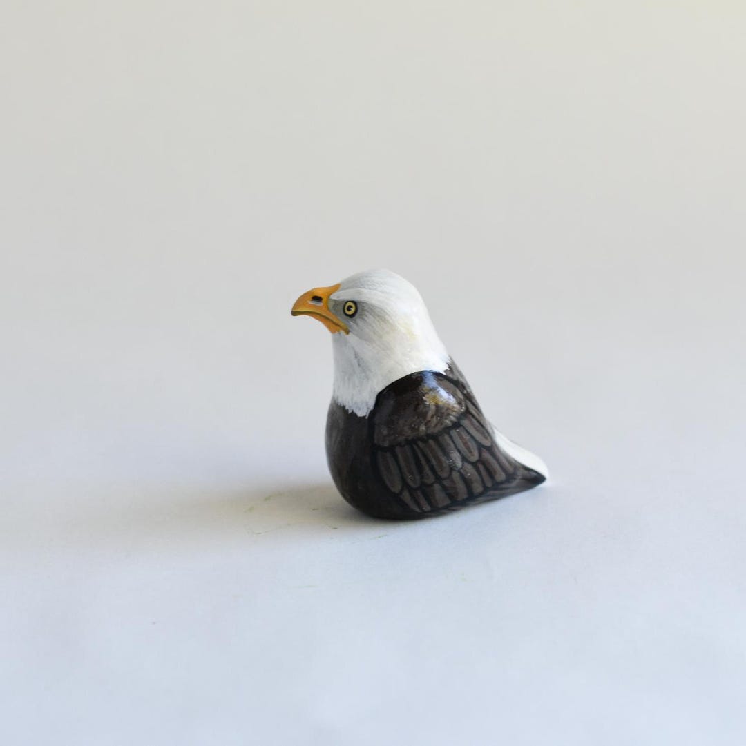 Bald Eagle Miniature | Bird Figurine - Etsy