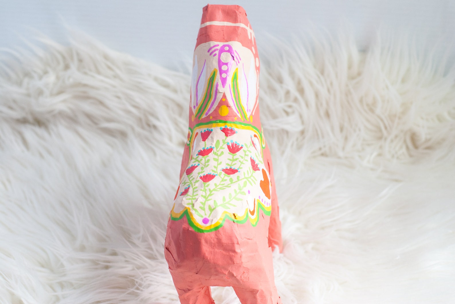 Pink Dala Horse Scandinavian Folk Art Swedish Dala Horse - Etsy