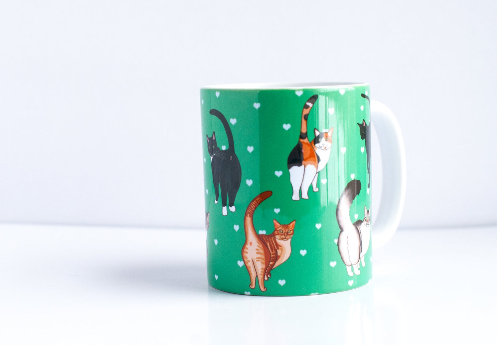 Funny Cat Butt Coffee Mug | Whimsical Feline Illustration, 11oz - Etsy