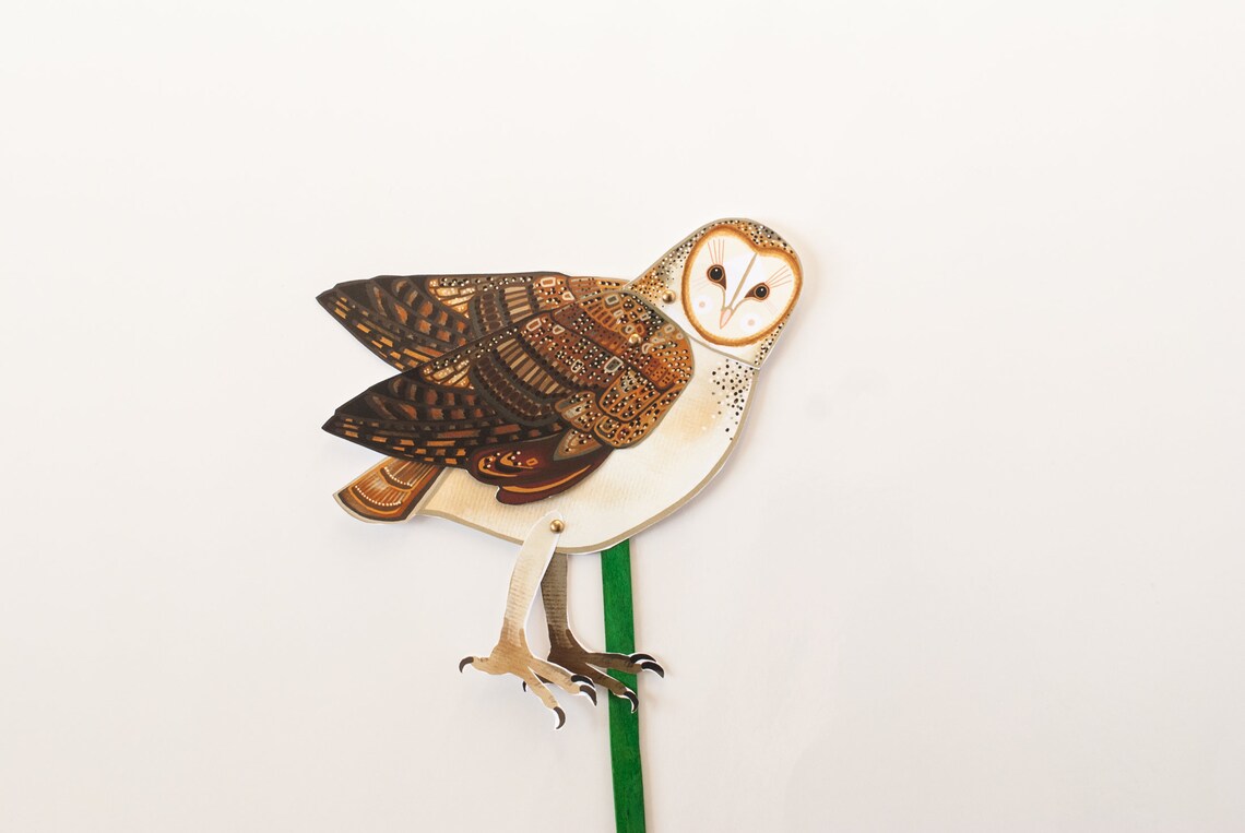 DIY Barn Owl Articulated Doll / DIGITAL DOWNLOAD / Owl Puppet / Party ...