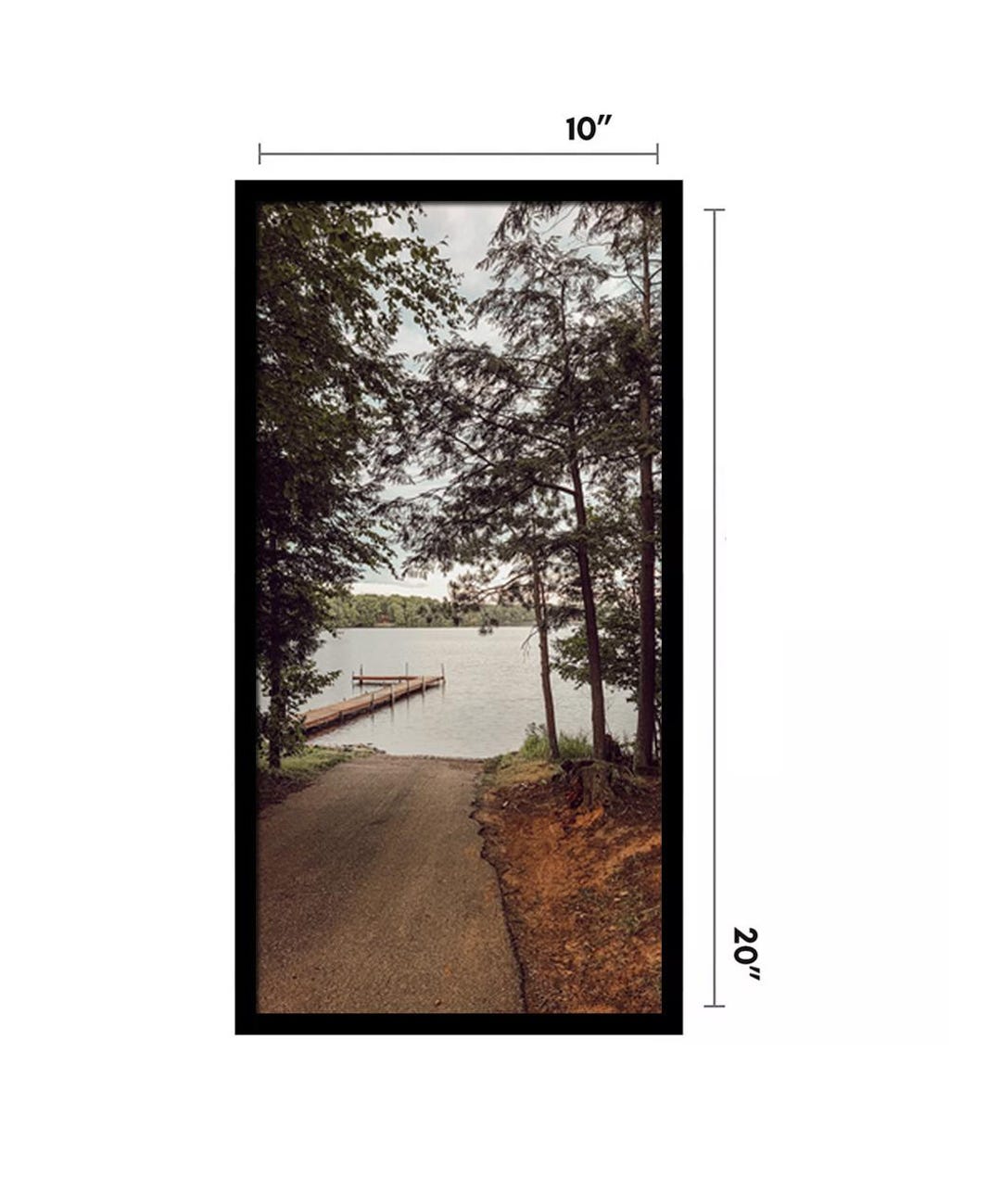 Downloadable Lake Print 10x20, Lake Photography, Dock, Printable Wall ...