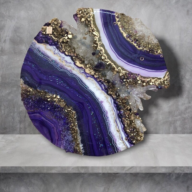 Geode Wall Art Resin - Etsy